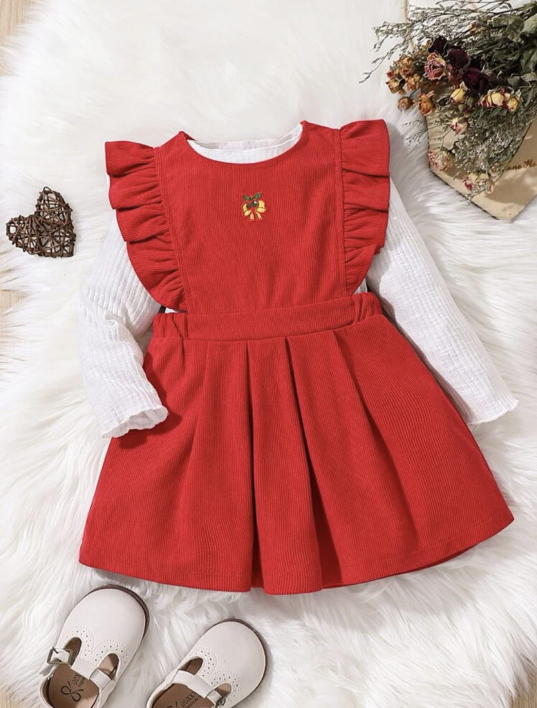 Overol vestido con buso | Little Scarlett